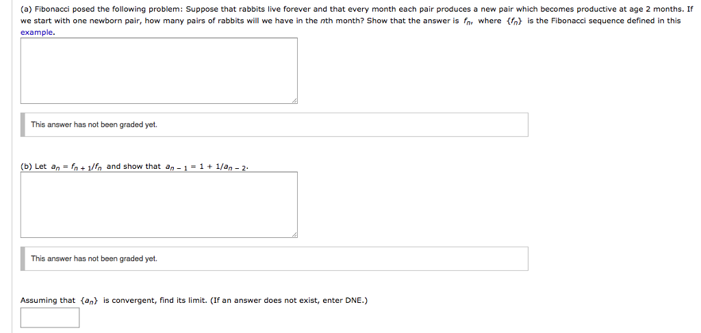 Solved Fibonacci Posed The Following Problem Suppose That