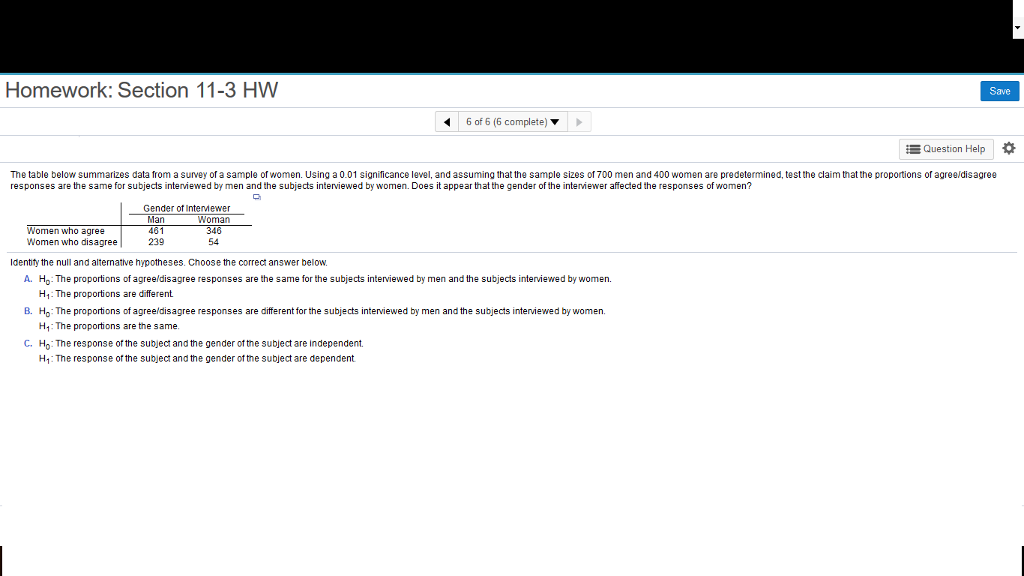 Solved Save Homework Section 11 3 Hw 6 Of 6 6 Complete E