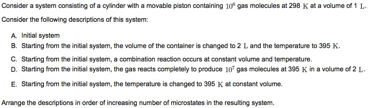 Solved Consider a system consisting of a cylinder with a | Chegg.com