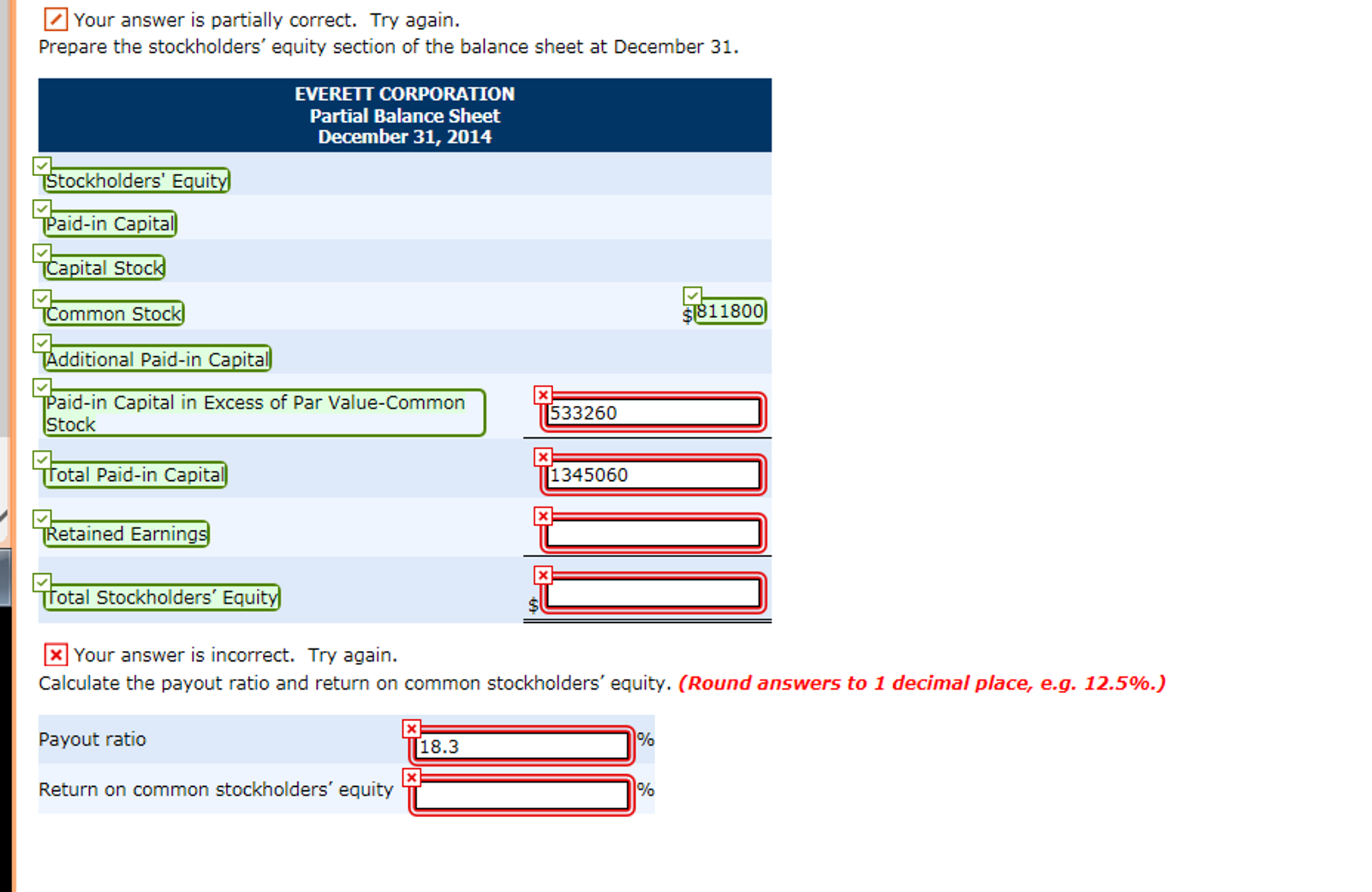 Solved I NEED ASSISTANCE CORRECTING THE INCORRECT PARTS | Chegg.com