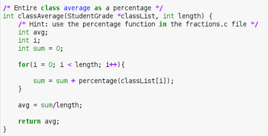 Solved Hi please help me with this C language question. I | Chegg.com