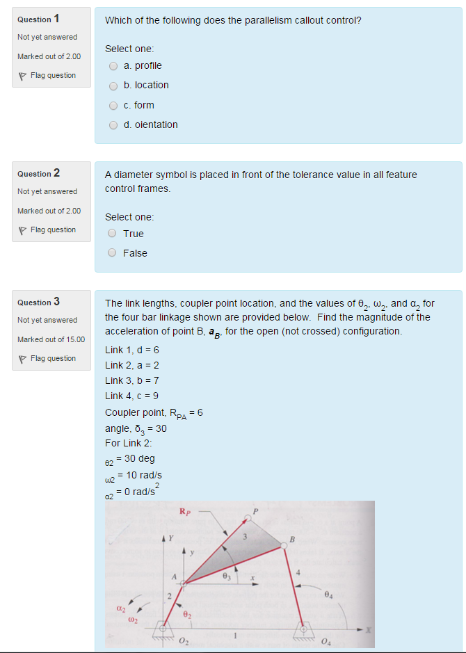 Solved Which of the following does the parallelism callout | Chegg.com