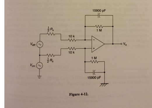Solved A subtractor circuit with one-pole bandlimiting | Chegg.com