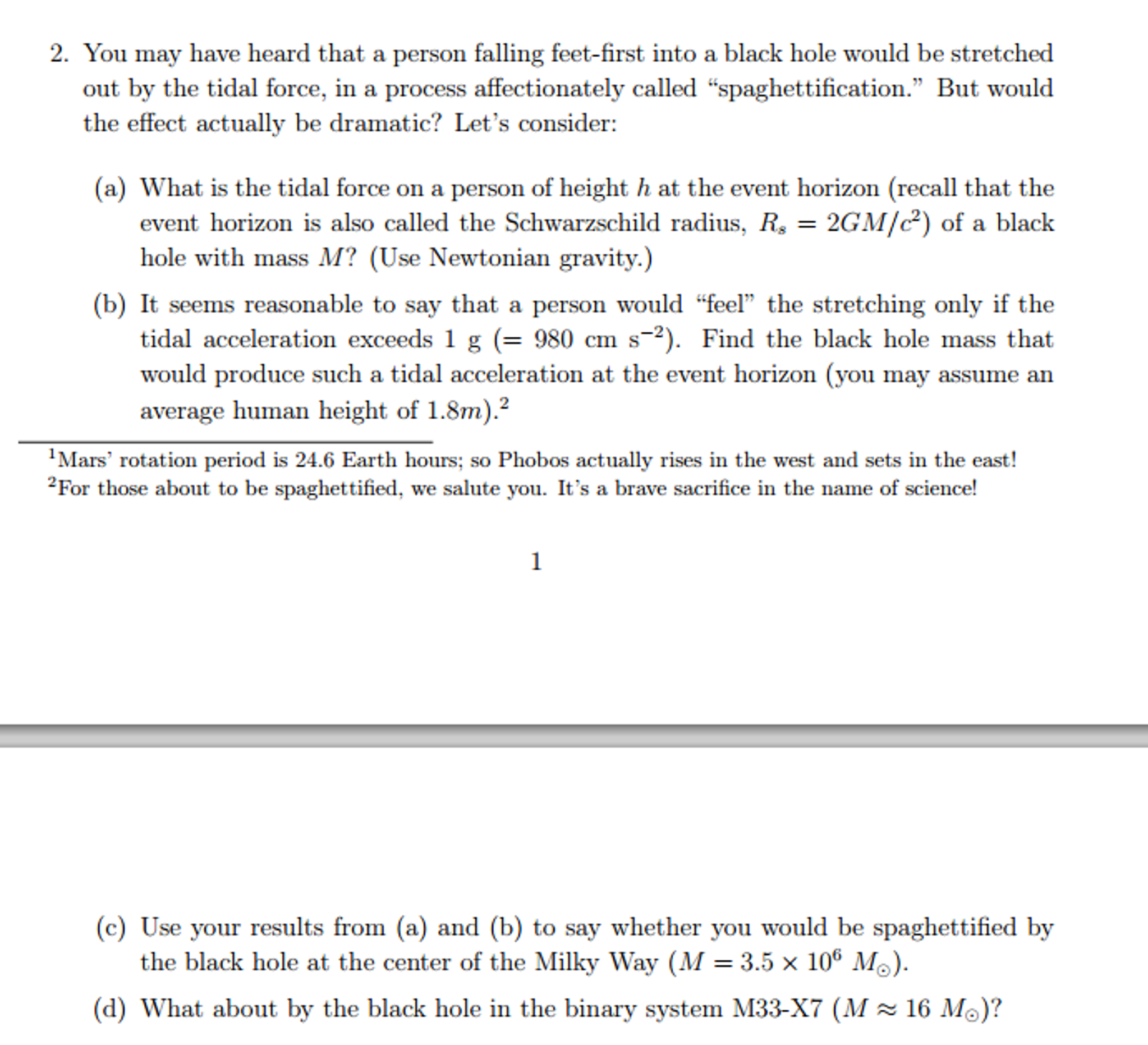 You may have heard that a person falling feet-first | Chegg.com