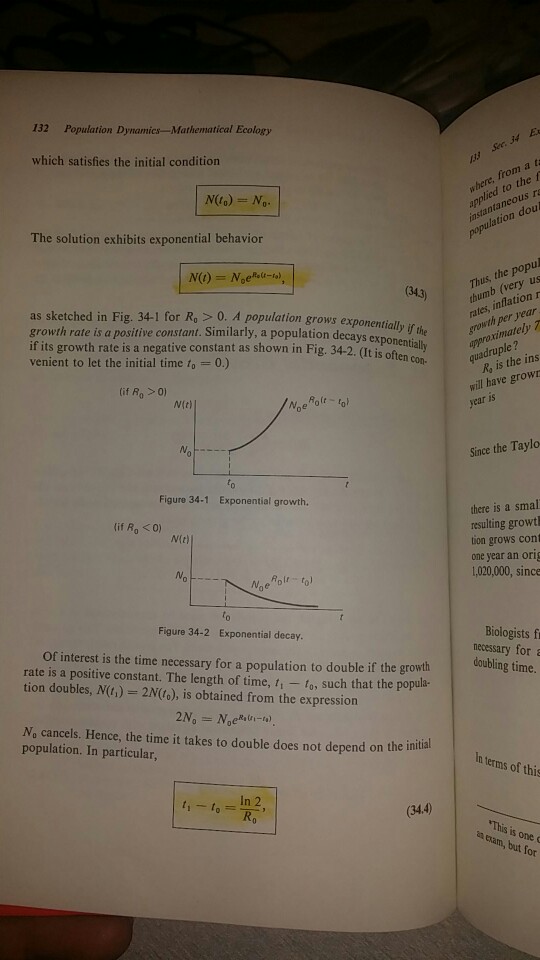 Solved Mathematical Modeling/ Population/Exponential Growth | Chegg.com