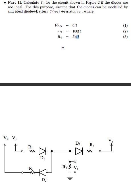 Solved Part II. Calculate Vo for the circuit shown in Figure | Chegg.com