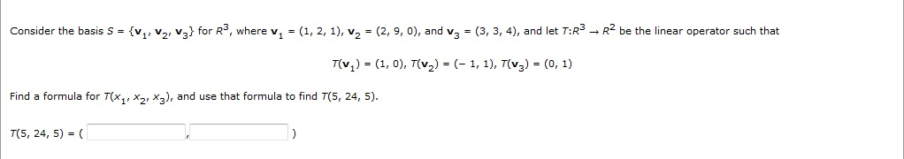 Solved Consider the basis S = {v1, v2, v3} for R3, where v1 | Chegg.com