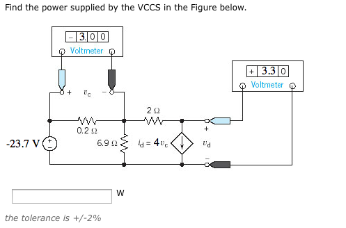 Solved Find the power supplied by the VCCS in the Figure | Chegg.com