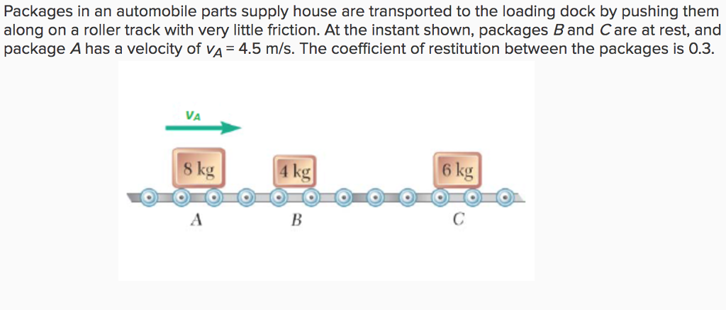 Solved Packages in an automobile parts supply house are | Chegg.com