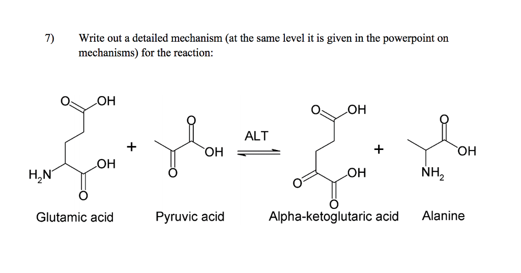 Solved 7)Write out a detailed mechanism (at the same level | Chegg.com