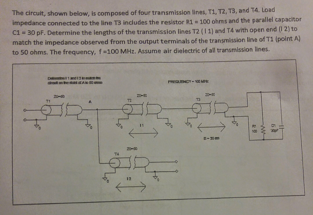 Solved The circuit, shown below, is composed of | Chegg.com