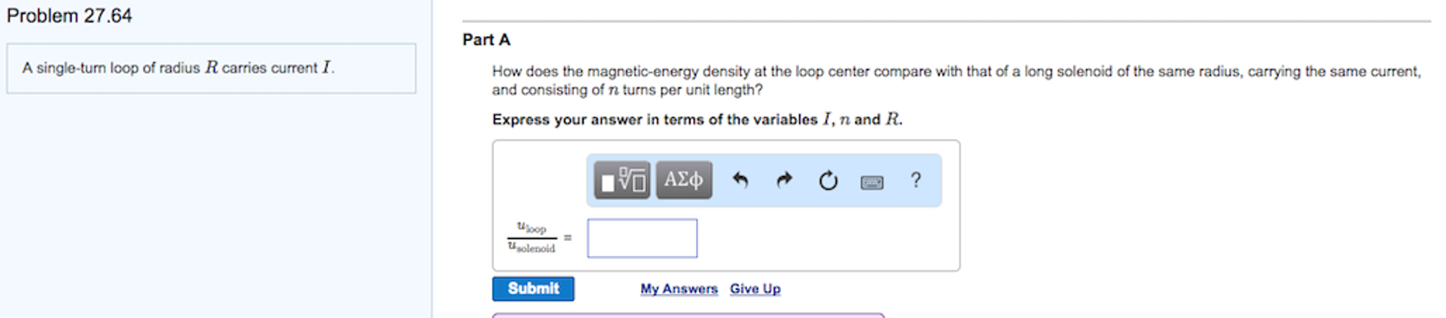 Solved A single-turn loop of radius R carries current I How | Chegg.com