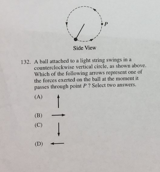 Solved A ball attached to a light string swings in a | Chegg.com