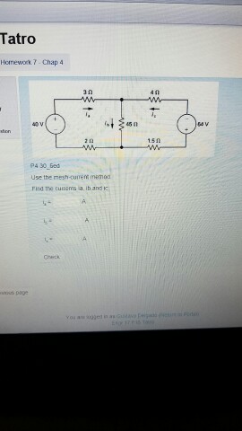 Solved Use the mesh-current method. Find the currents ia, | Chegg.com