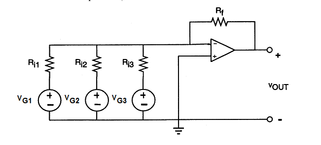 Solved Design a summing amplifier, using the circuit of | Chegg.com