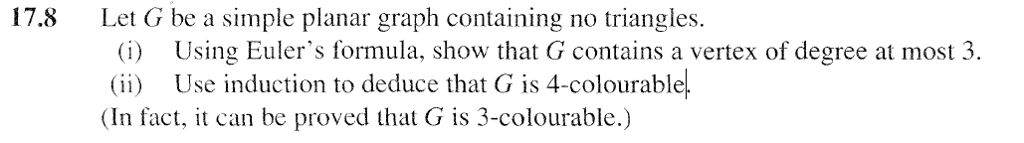 Solved Let G be a simple planar graph containing no | Chegg.com