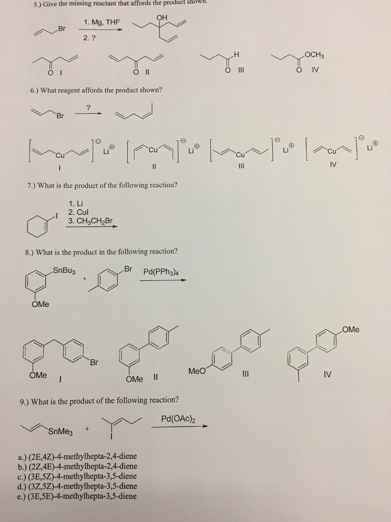 Solved 10.) What is the product of the following reaction? | Chegg.com