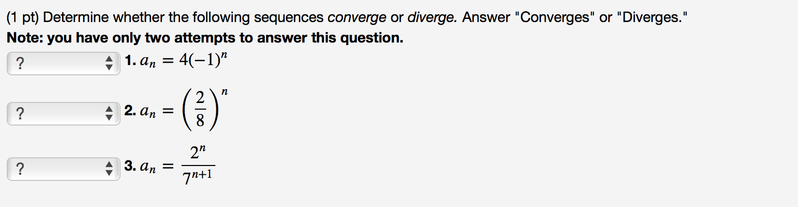 Solved Determine whether the following sequences converge or | Chegg.com