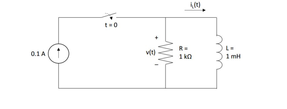 Solved In the circuit shown below, the switch is closed at t | Chegg.com