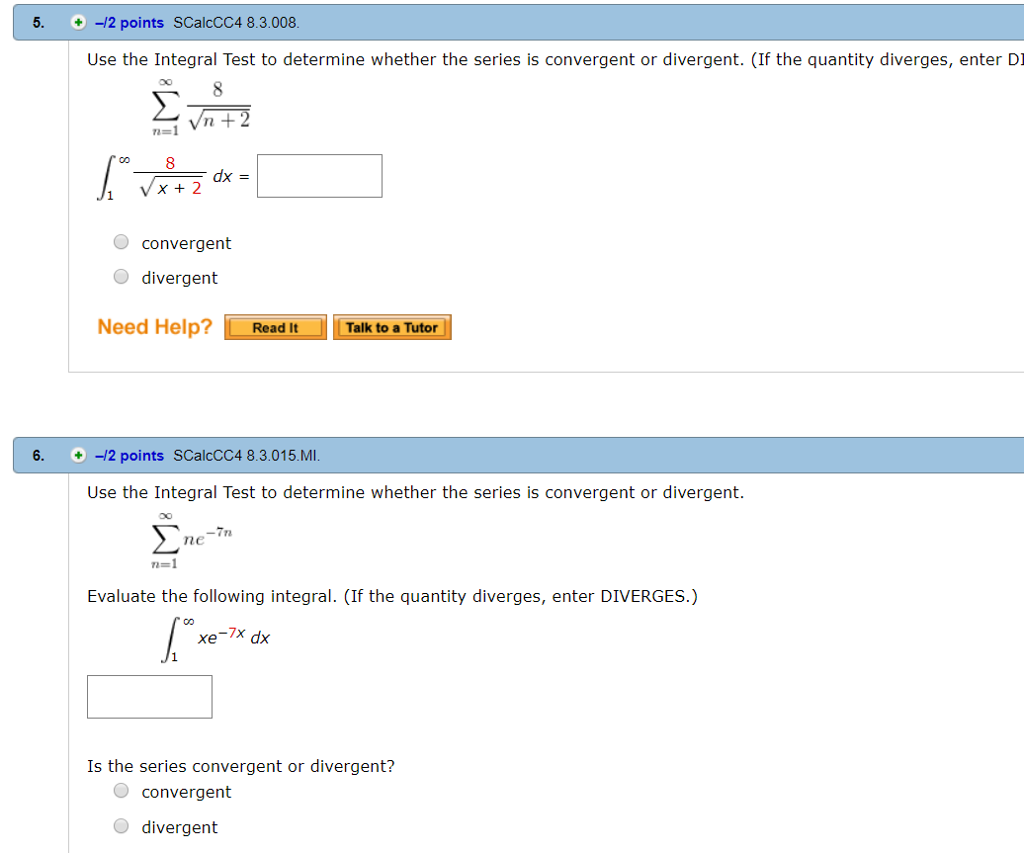 Solved 5. + -12 points SCalcCC4 8.3.008 Use the Integral | Chegg.com Solved 5. + -12 points SCalcCC4 8.3.008 Use the Integral | Chegg.com