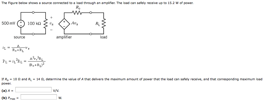 Solved The Figure below shows a source connected to a load | Chegg.com
