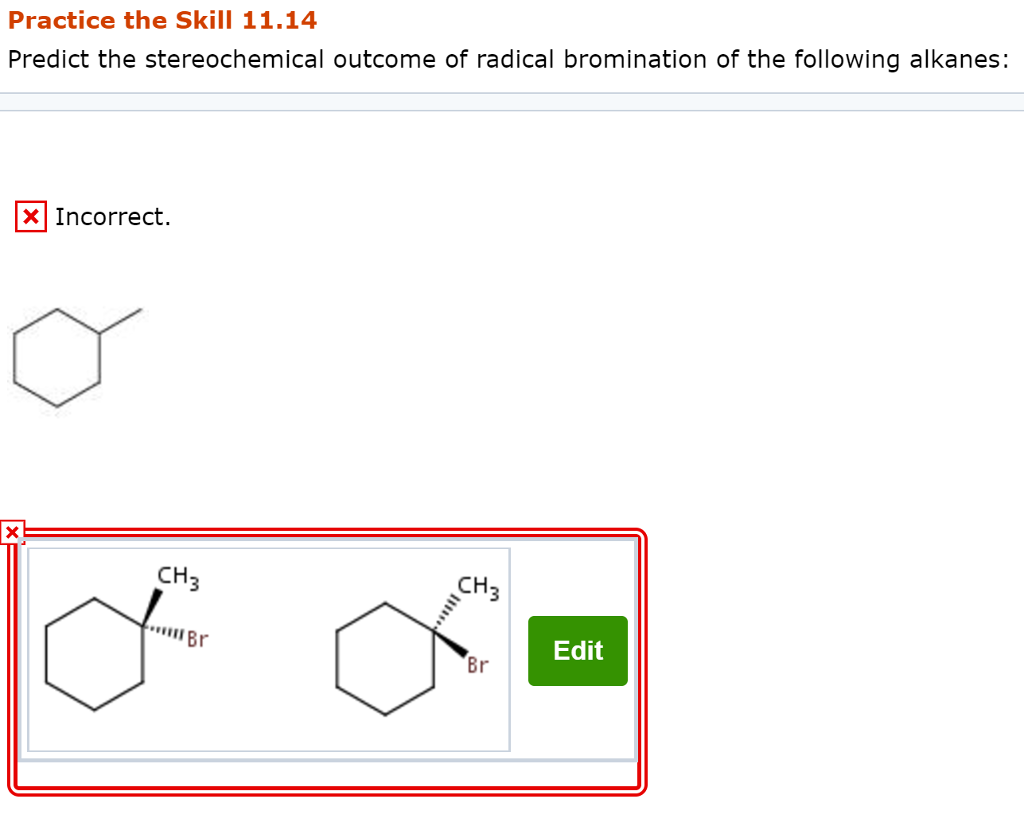 Solved Predict the stereochemical outcome of radical | Chegg.com