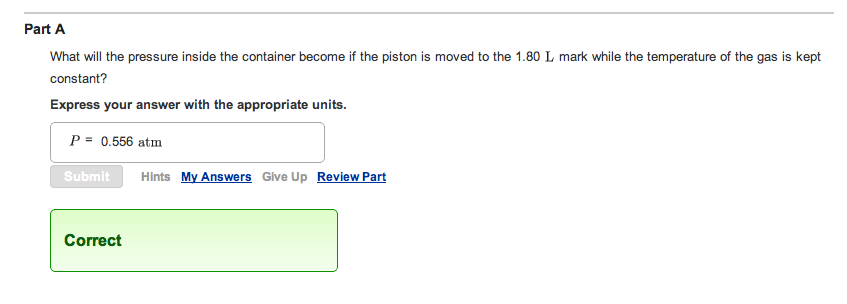 Solved What will the pressure inside the container become if | Chegg.com