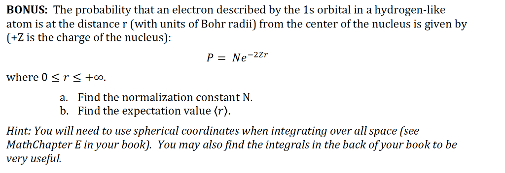 Solved The probability that an electron described by the Is | Chegg.com