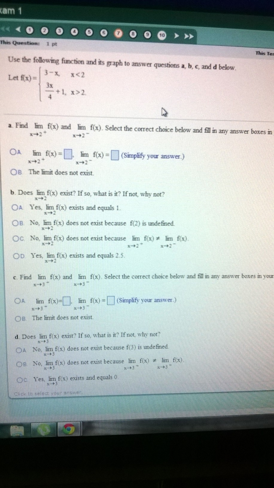 Solved Use the following function and its graph to answer | Chegg.com