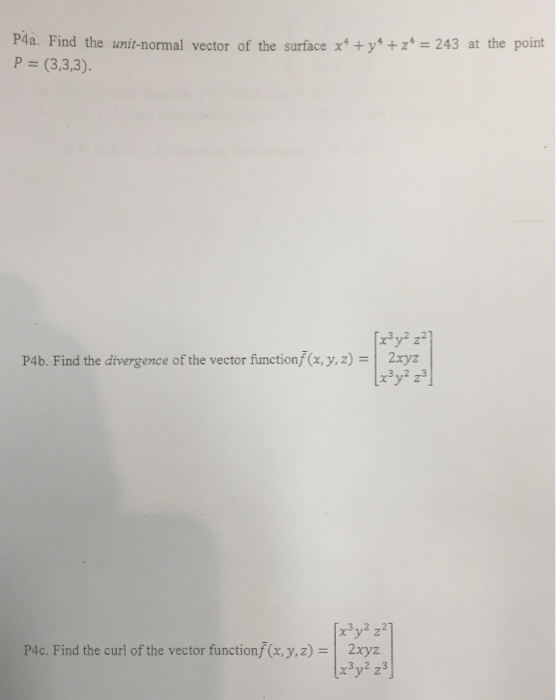 Solved Find the unit- normal vector of the surface x 4+y 4+z | Chegg.com
