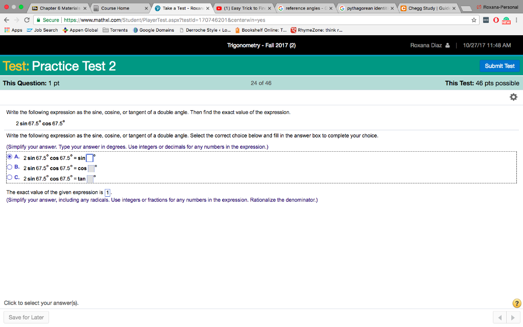 Solved / Chapter 6 Material X - Course Home x y @ Take a | Chegg.com