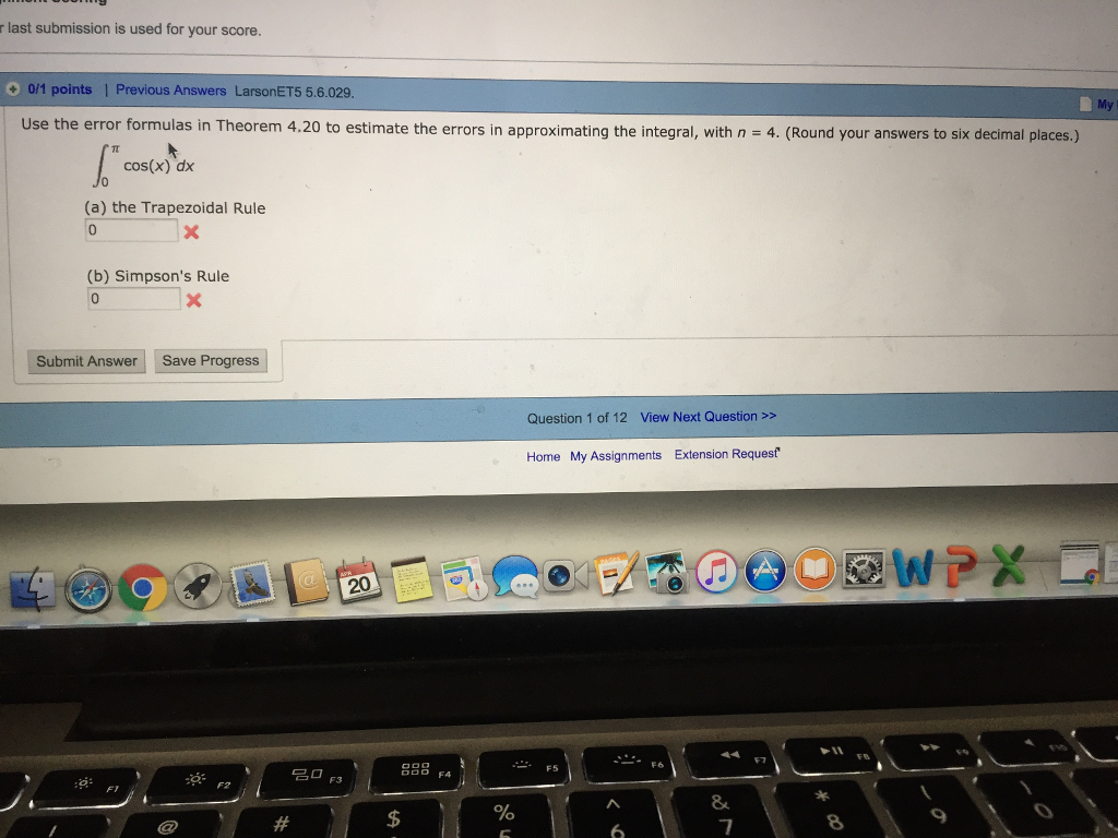 Solved Use the error formulas in Theorem 4.20 to estimate | Chegg.com