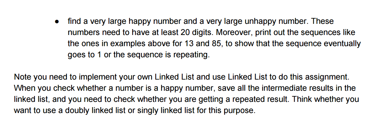 Solved A happy number is a number defined by the following | Chegg.com