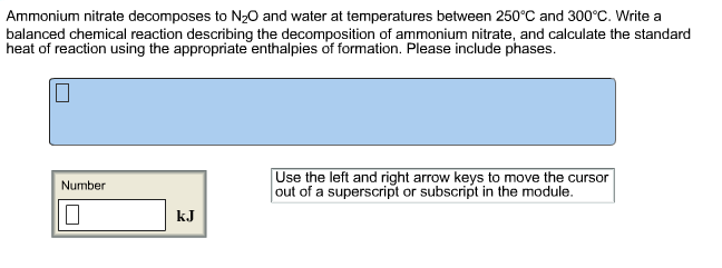 Solved Ammonium nitrate decomposes to N_2O and water at | Chegg.com
