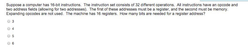 Solved Suppose a computer has 16-bit instructions. The | Chegg.com