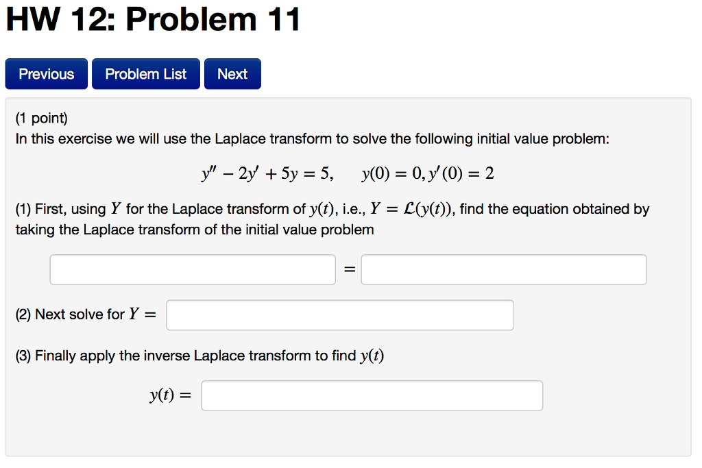 Solved HW 12: Problem 11 Previous Problem List Next (1 point | Chegg.com