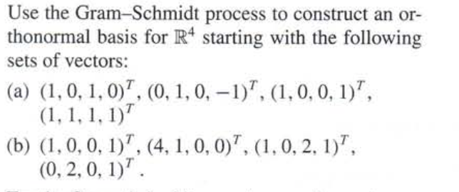 Solved Use the Gram-Schmidt process to construct an or | Chegg.com