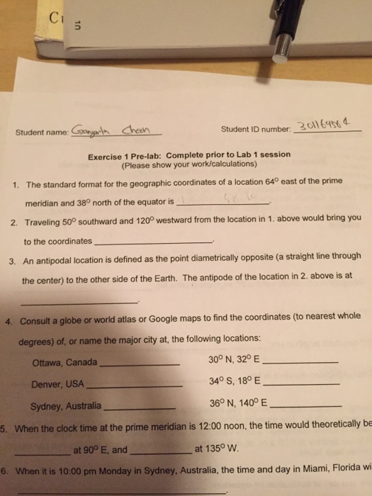 Solved The standard format for the geographic coordinates of | Chegg.com