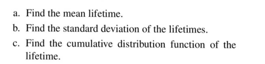 Solved The lifetime of a transistor in a certain application | Chegg.com