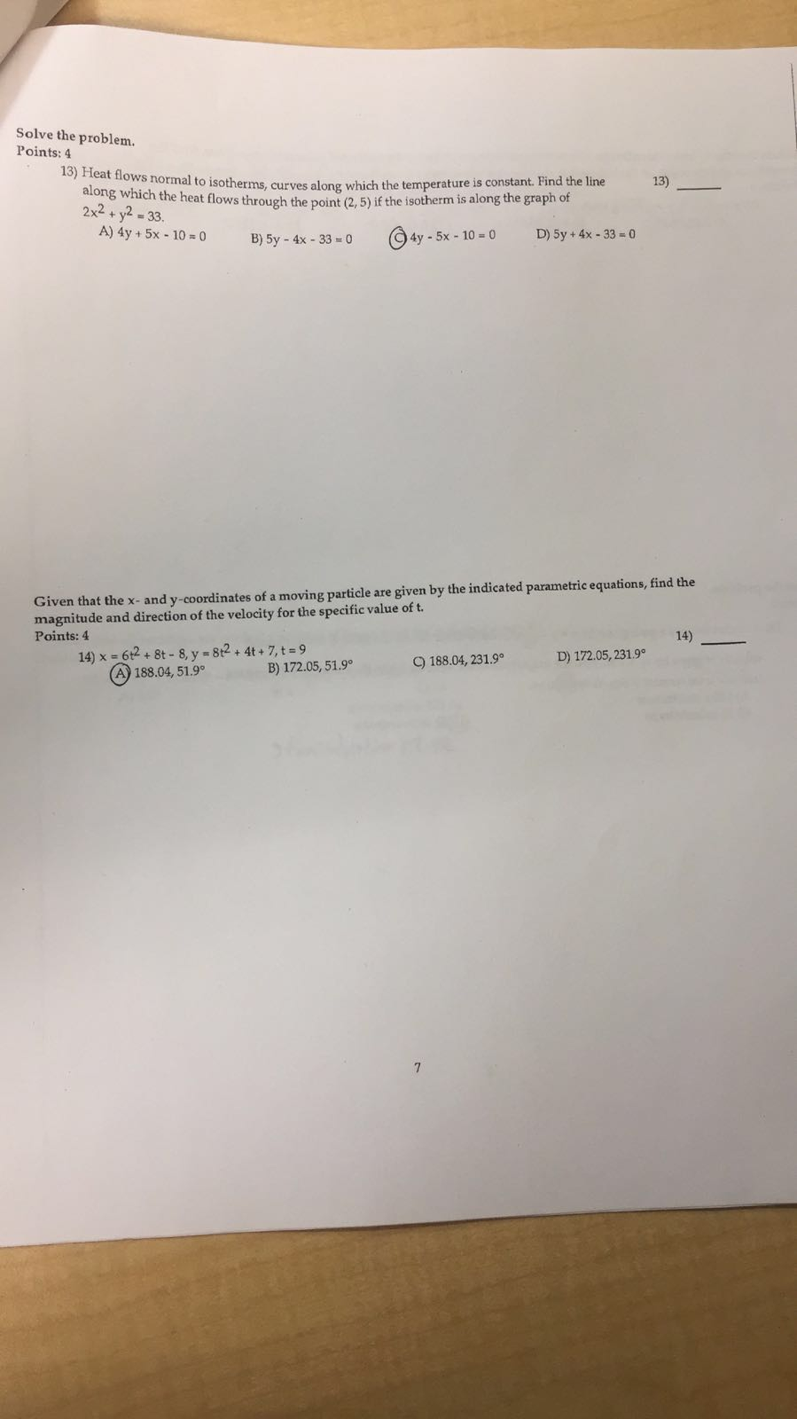 Solved Heat flows normal to isotherms, curves along which | Chegg.com