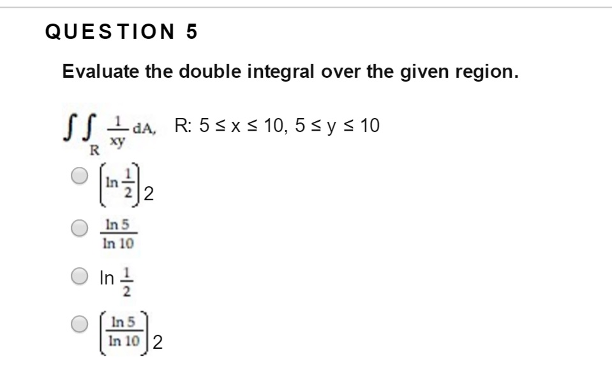 Solved Evaluate the double integral over the given region. | Chegg.com