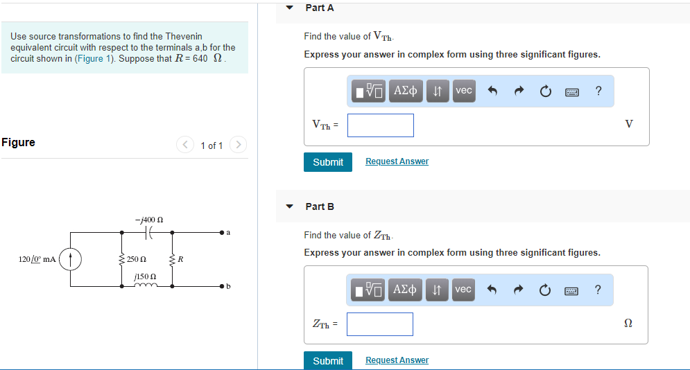 Solved Part A Find The Value Of Vth Use Source 3996