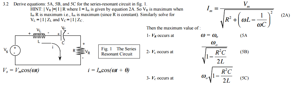 Solved Derive equations: 5A, 5B, and 5C for the | Chegg.com
