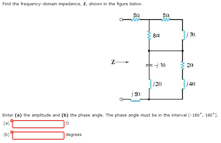 Solved Find the frequency-domain impedance, Z, shown in the | Chegg.com