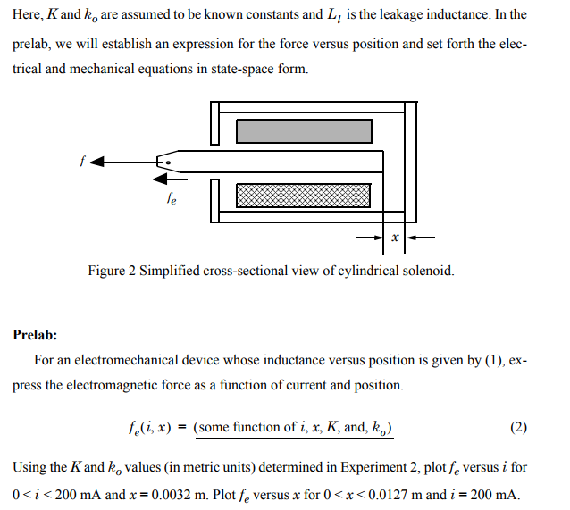 Solved mechanical stop Figure 1 Setup for Experiment 3a. | Chegg.com