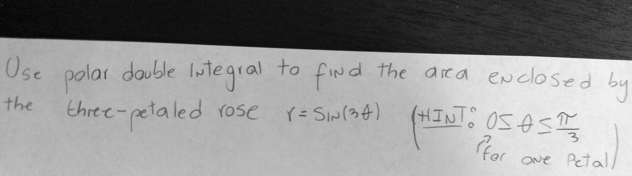 Solved Use polar double integral to find the area enclosed | Chegg.com