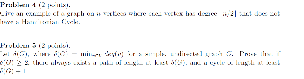 Solved Give an example of a graph on n vertices where each | Chegg.com