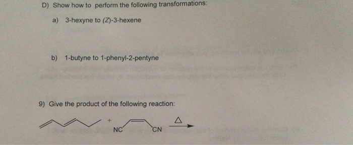 Solved Show how to perform the following transformations. | Chegg.com