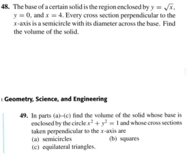 Solved The base of a certain solid is the region enclosed by | Chegg.com