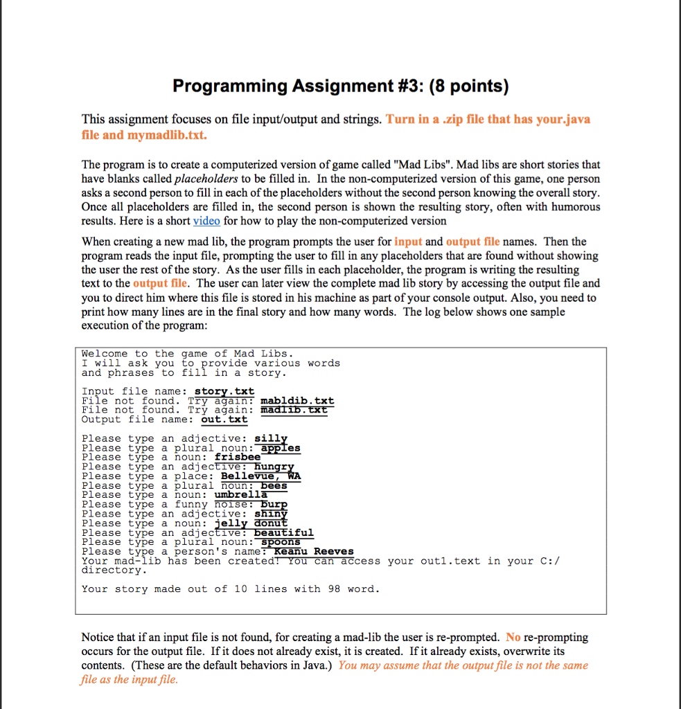 Programming Assignment #3: (8 points) This assignment | Chegg.com